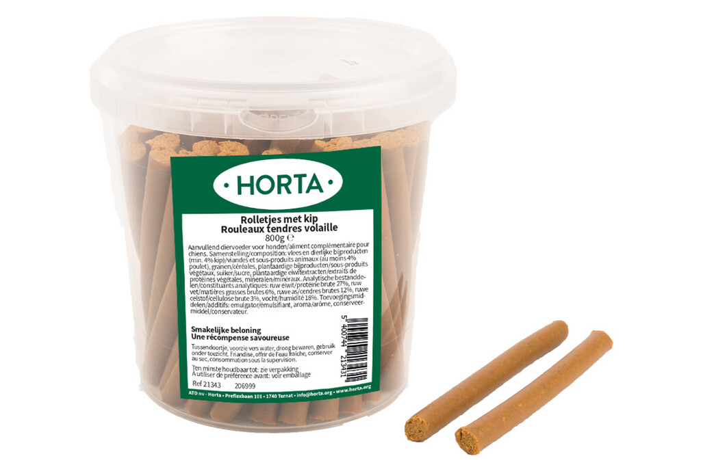 Rolletjes met kip 800g (pot)