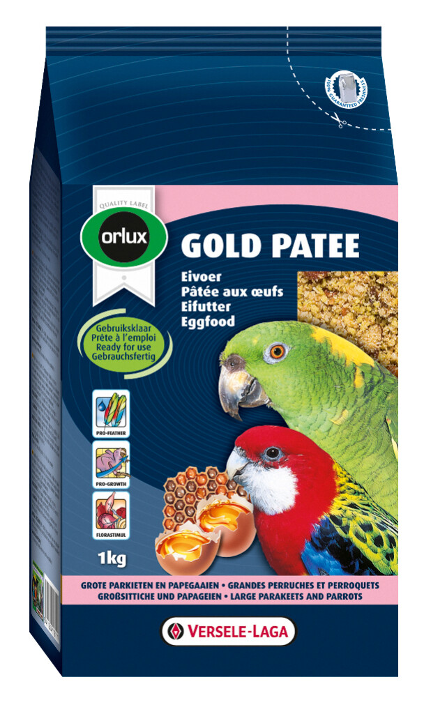 Gold Patee grote parkieten & papegaaien 1kg